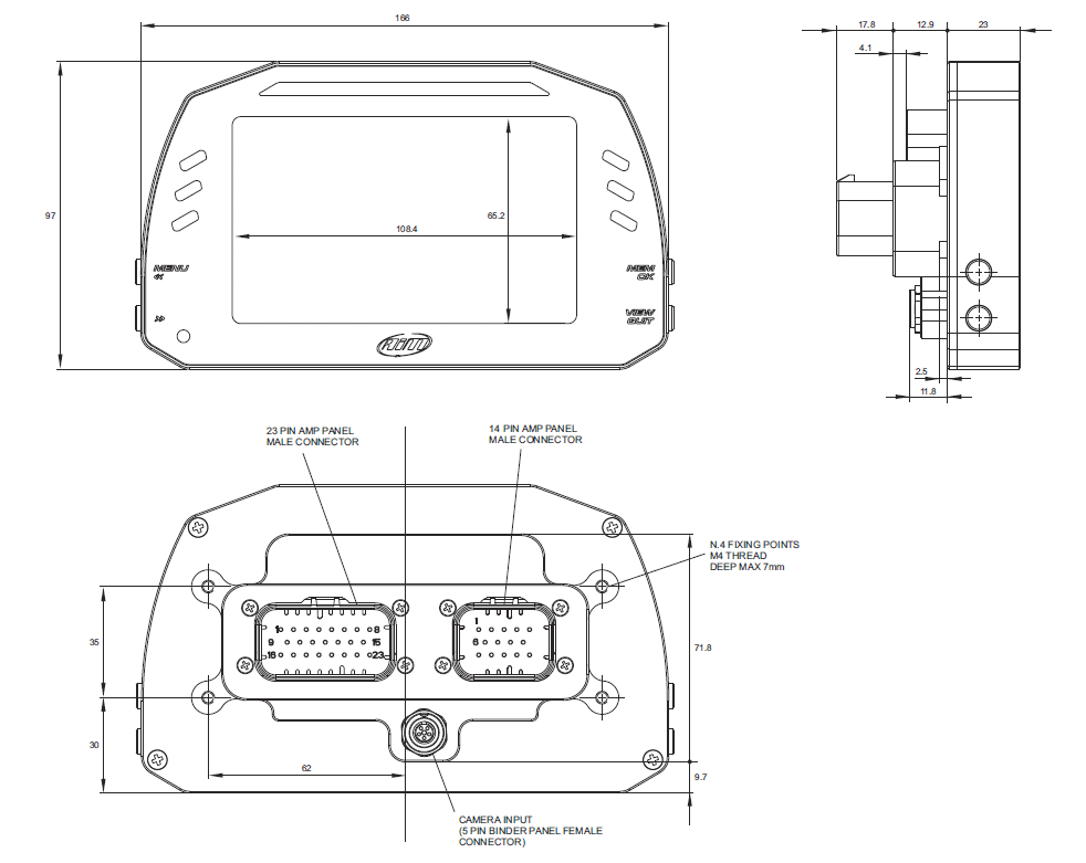 AiM MXS 1.2 Strada - Technical Specifications AiM MXS 1.2 Strada - Technical Specifications